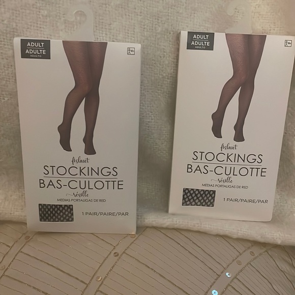 Amscan | Accessories | Amscan Black Fishnet Stockings Bundle Of 2 Pair Nwtfirmfits Up To 65 Lbs ...